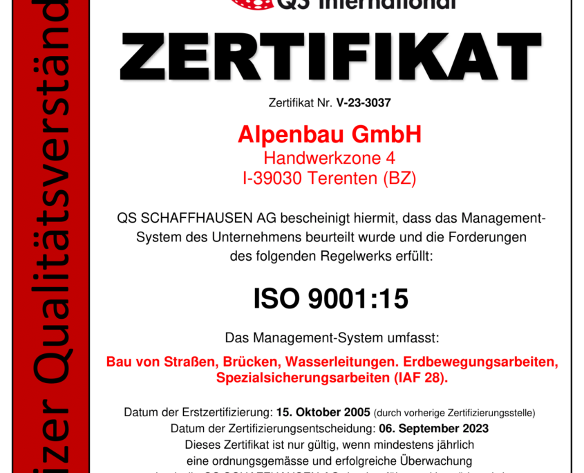 Alpenbau GmbH – Baufirma, Tiefbau, Hochbau in Terenten Pustertal